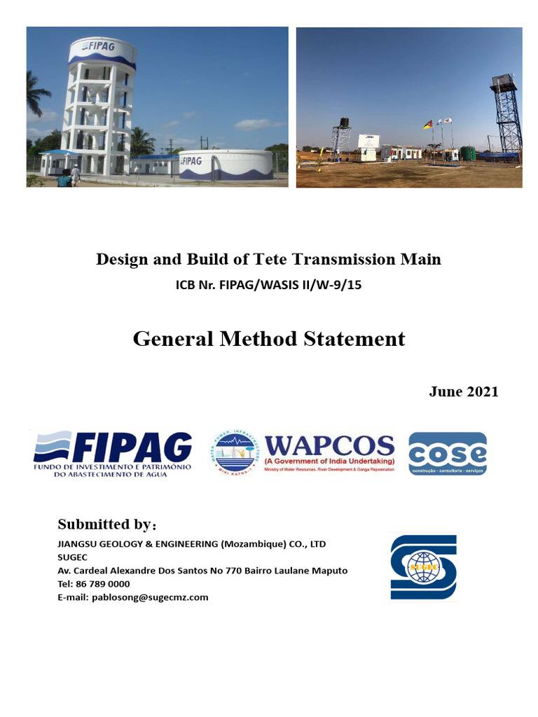 Method Statement V2 For Raill Way Crossing | PDF | Pipe (Fluid ...