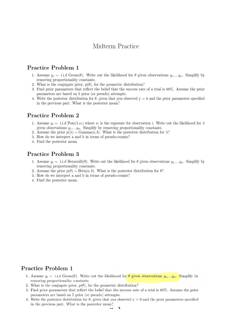Midterm - Practice - Spring24 2 | PDF | Mathematical And Quantitative Methods (Economics ...