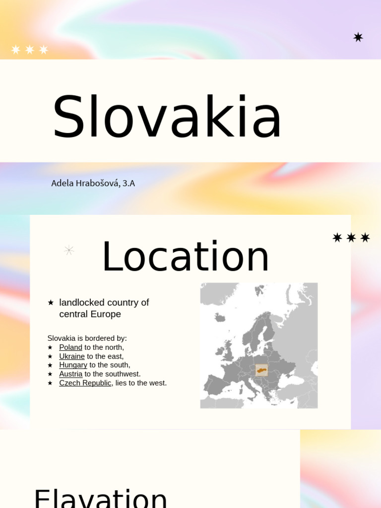 Slovakia Presentation | PDF | Slovakia