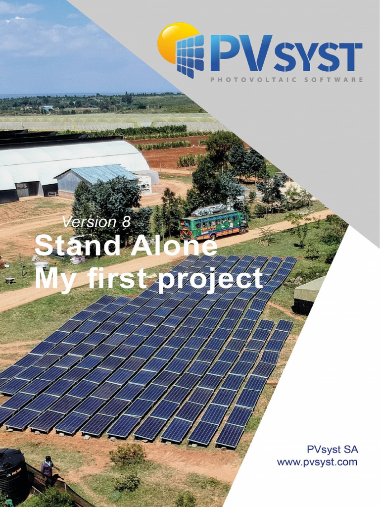 Pvsyst Tutorial v8 Stand Alone en | PDF | Photovoltaics | Power Inverter