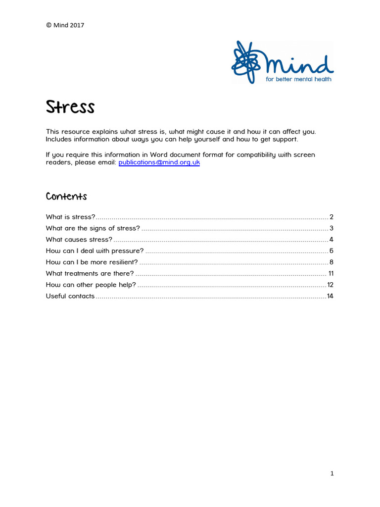 stress-2017 | PDF | Psychological Resilience | Mental Health