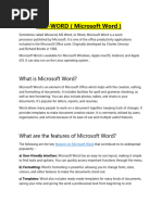 MS Word Complete Notes With Images (1) | PDF | Microsoft Word | Software