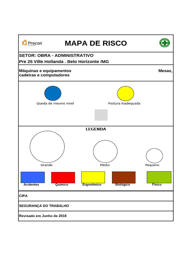 Mapas de Risco - Pre 25 2018 | PDF