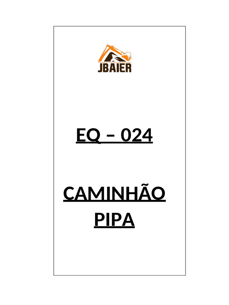 EQ - 024 Caminhão Pipa | PDF