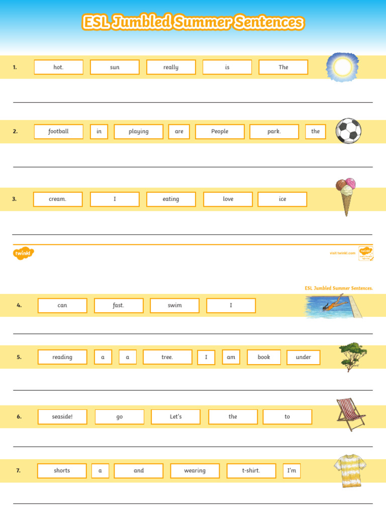 Jumbled-Sentences Ver 1 | PDF