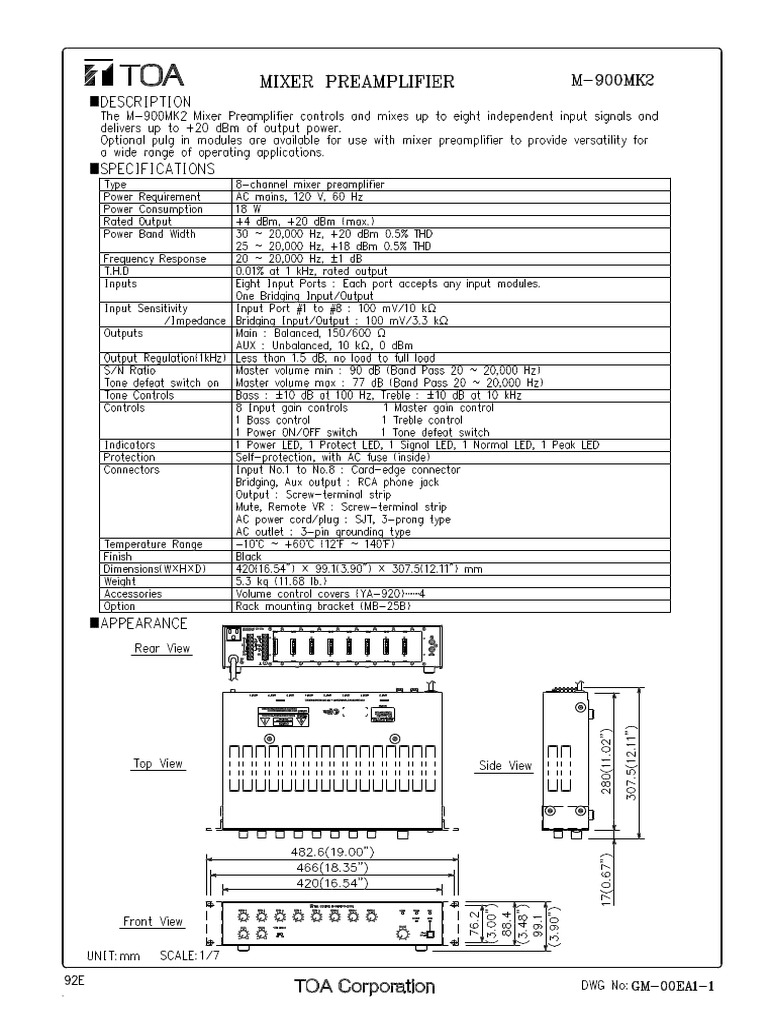 m900mk2 Sa1e | PDF