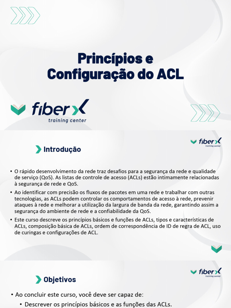 Princípios e Configuração de ACLs | PDF | Rede de computadores | Porta ...