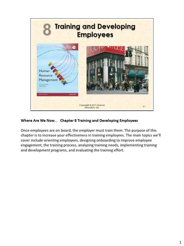 Dessler Chapter 8 Onboarding | PDF | Employment | Human Communication