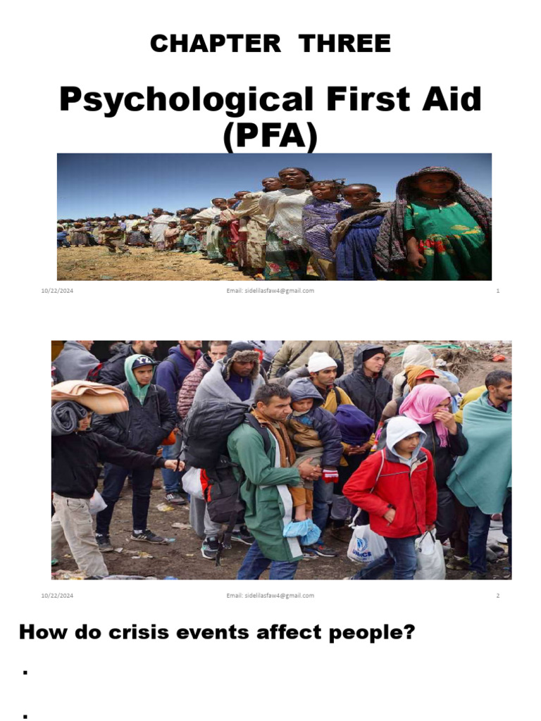 PFA | PDF | Psychological Trauma | Social Psychology