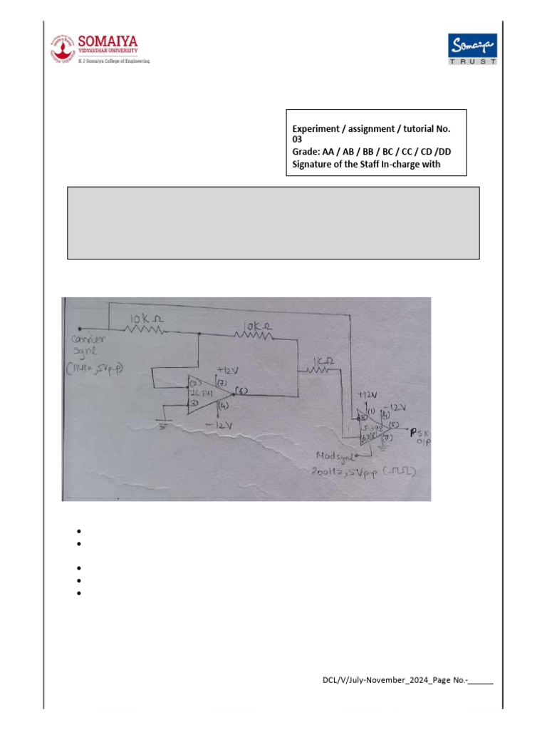 Dcom Exp3 PSK | PDF | Modulation | Broadcast Engineering
