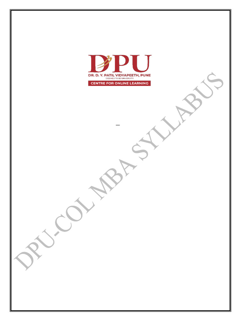 Dpu Mba Artificial Intelligence & Machine Learning Management | PDF | Machine Learning | Analytics