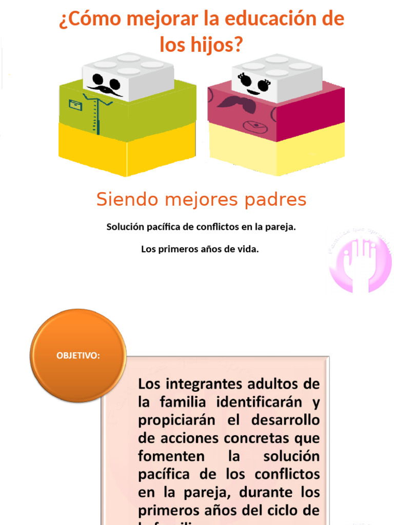 Solucion Pacífica de Conflictos en Pareja (Los Primeros Años de Vida ...