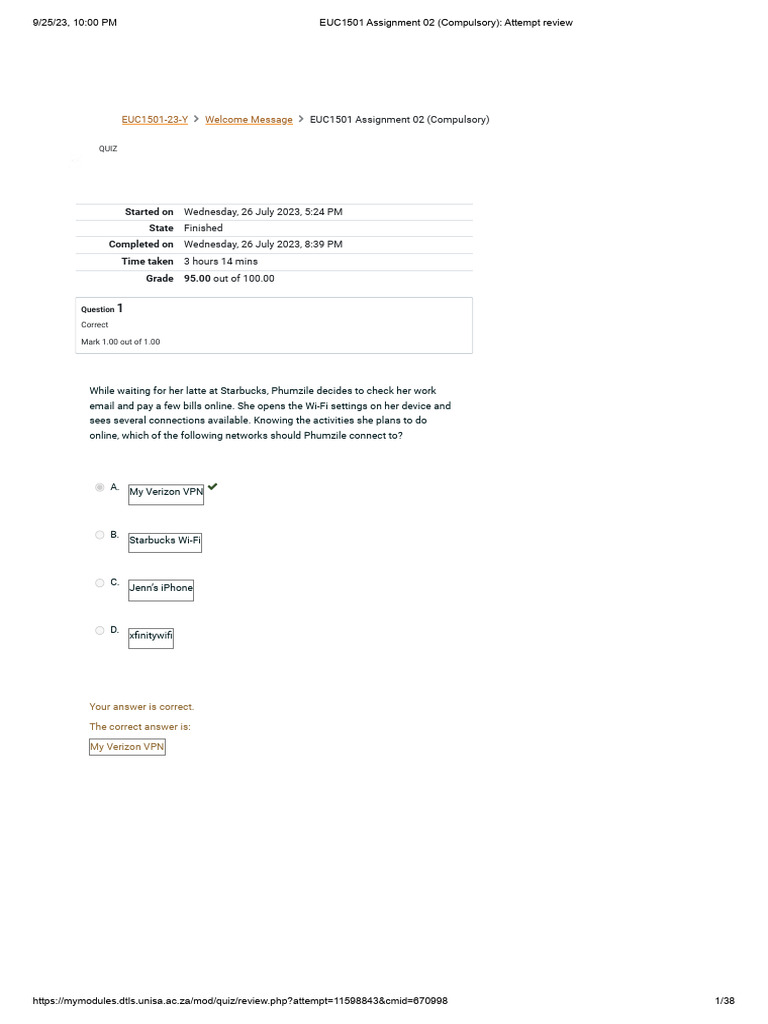EUC1501 Assignment 02 (Compulsory) - Attempt Review | PDF | Html5 | Databases
