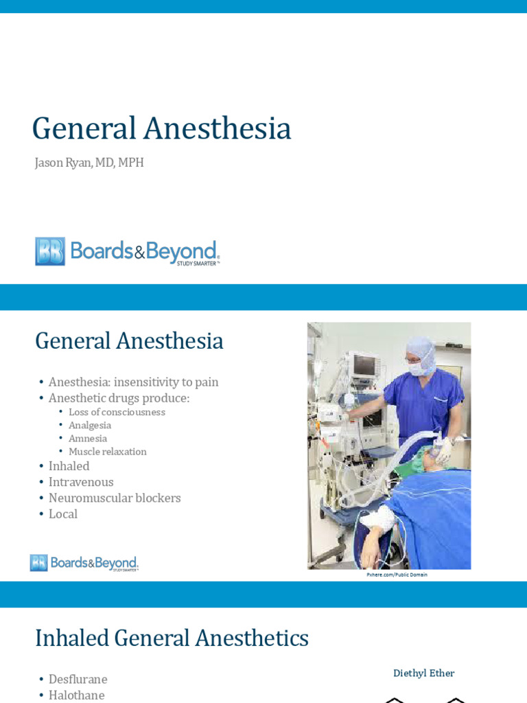 Understanding General Anesthesia Basics | PDF | Anesthesia | Surgery