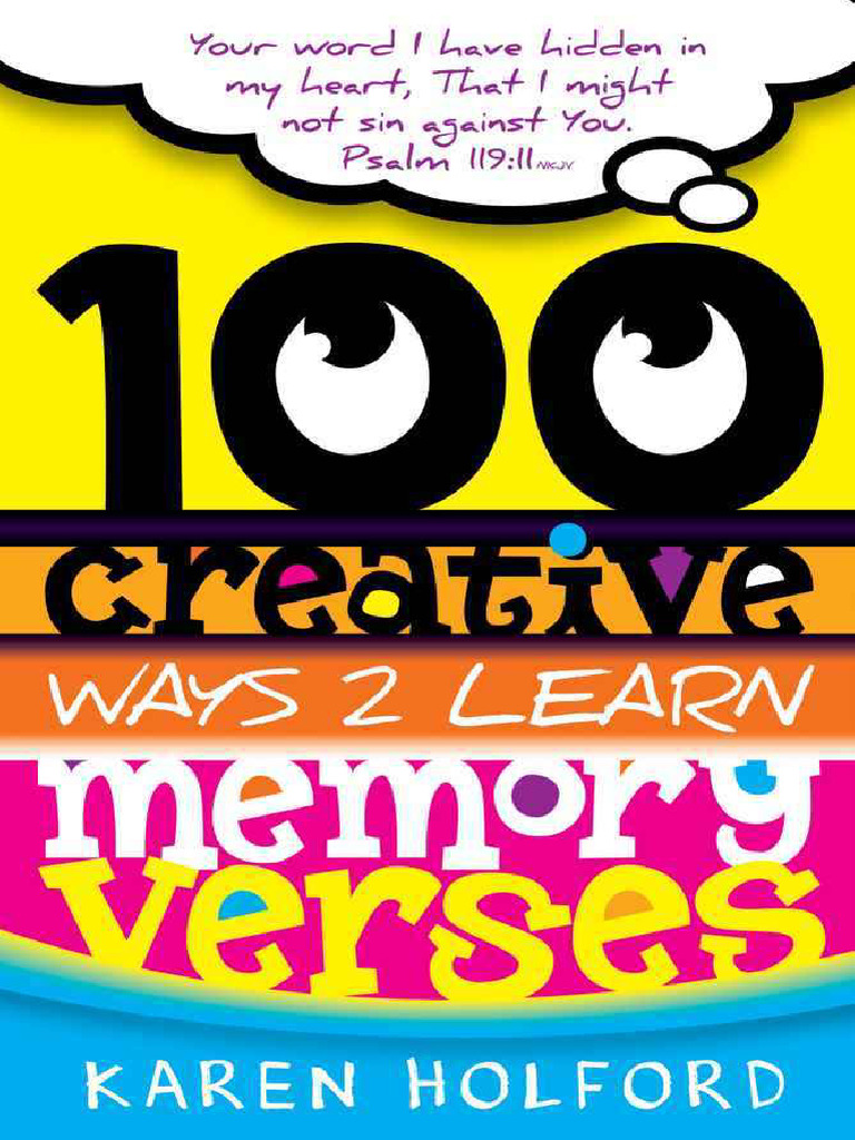 100 Creative Ways To Learn Memory Verses - Karen Holford | PDF