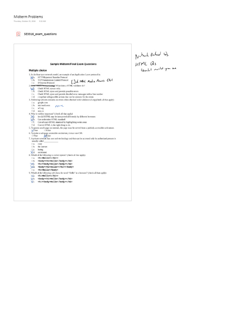 Midterm Problems | PDF