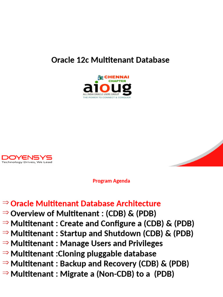 Oracle 19c Multitenant Architecture Guide | PDF | Databases | Protein ...