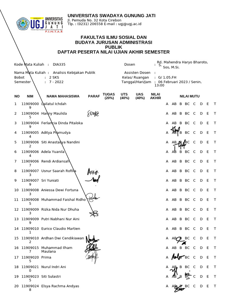 DPNU UAS 4G Analisis Kebijakan Publik 2 | PDF