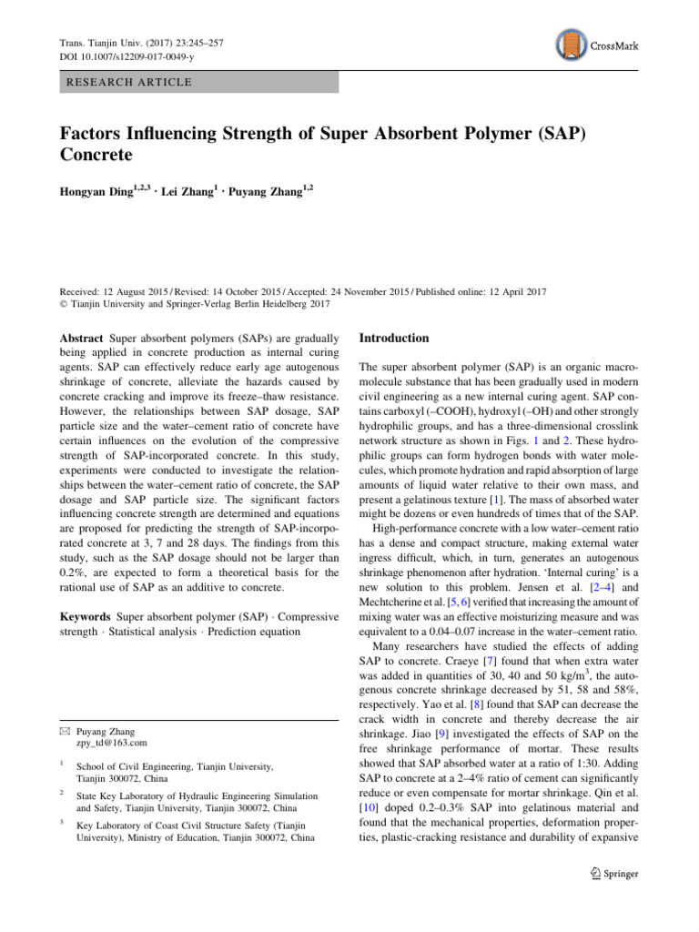 8.factors Influencing Strength of Super Absorbent Polymer (SAP ...