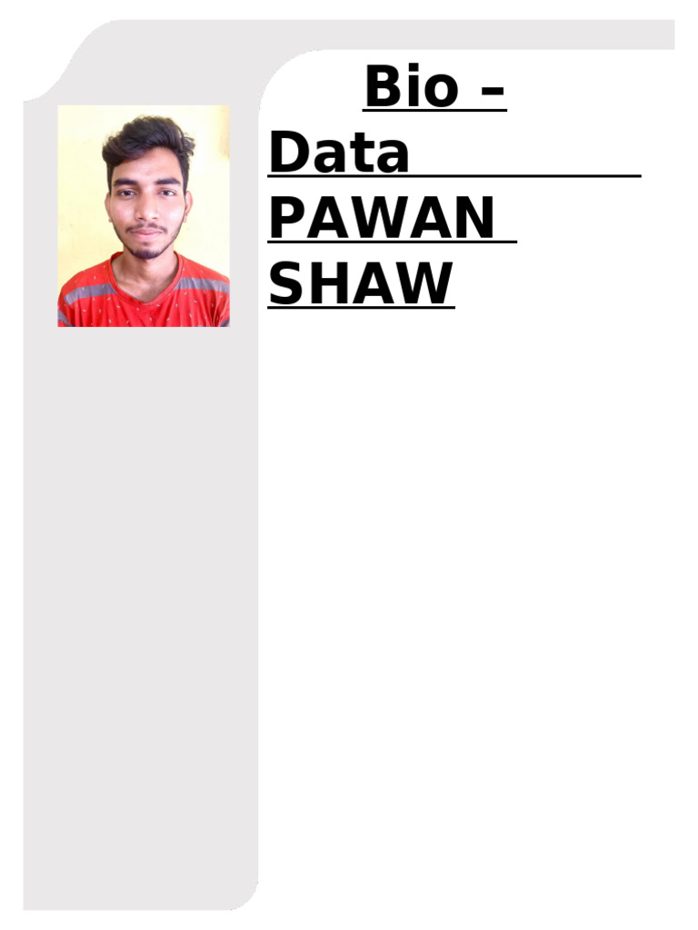 Pawan Shaw CV | PDF