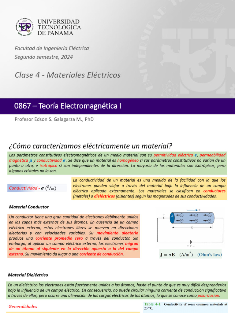 4 - Materiales Eléctricos | PDF | Condensador | Dieléctrico