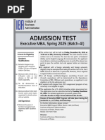 IBA Exam Admit Card Instructions | PDF