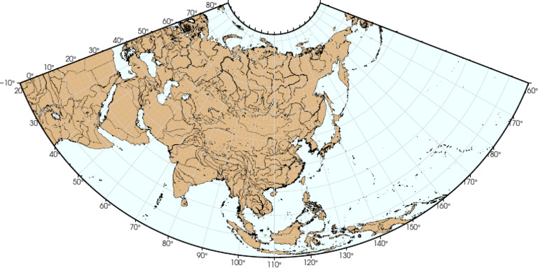 Mapa Rzeki Jeziora Azja | PDF