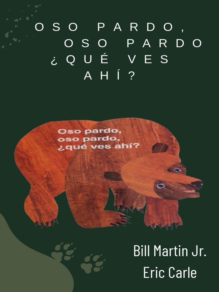 Libro Imprimible Del Oso Pardo