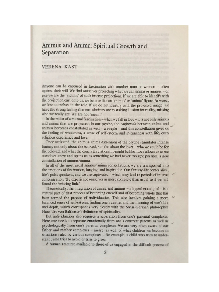 Animus-Anima Verena Kast | PDF