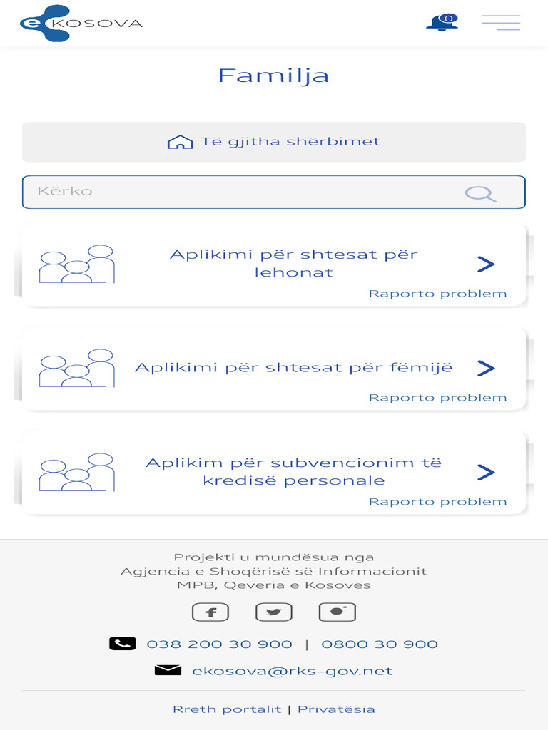 Platforma Ekosova - Familja | PDF