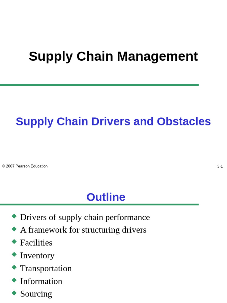 Supply Chain Performance Drivers Explained | PDF | Supply Chain | Inventory