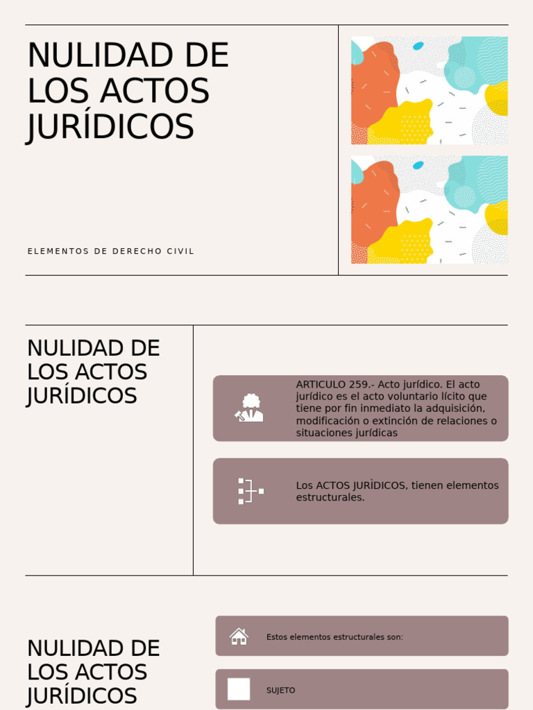 Nulidad de Los Actos Jurídicos | PDF | Nulo (ley) | Justicia