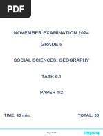 Grade 5 NST Term 4 Exams | PDF | Physical Sciences | Nature