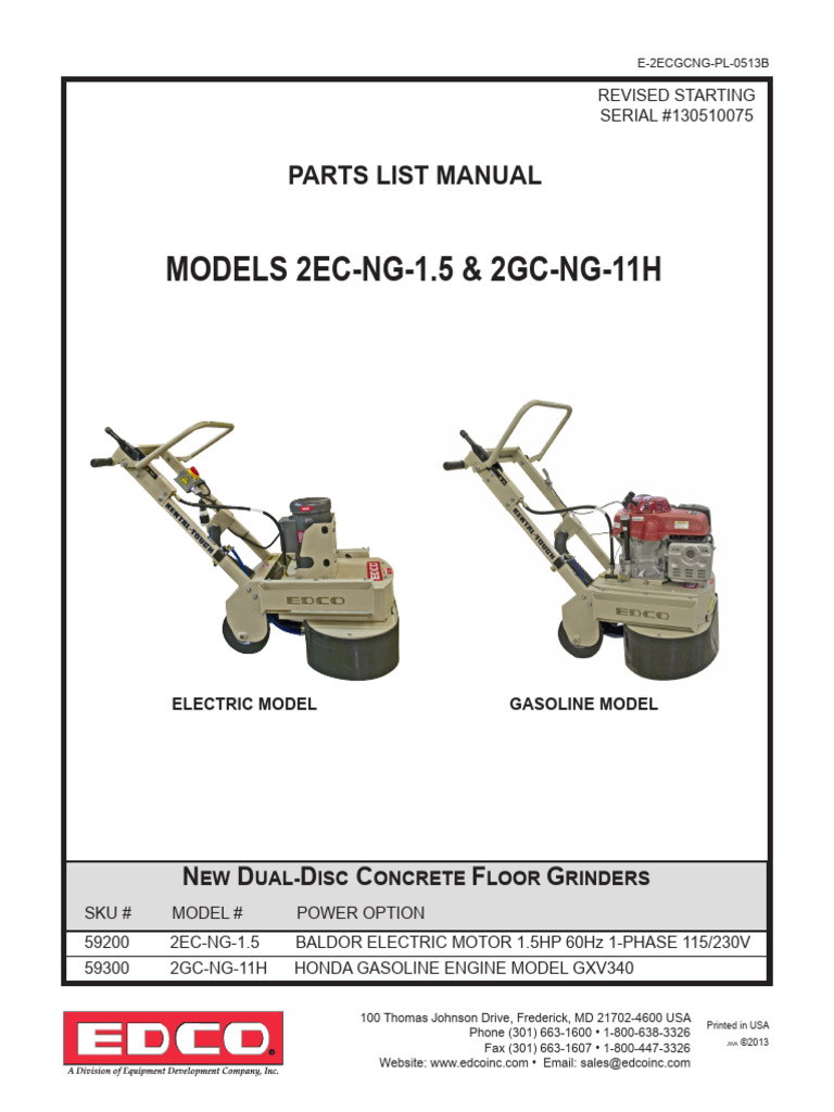 Edco Flaky Jake e 2ecgcng PL 0513b 130510075 | PDF | Screw | Axle