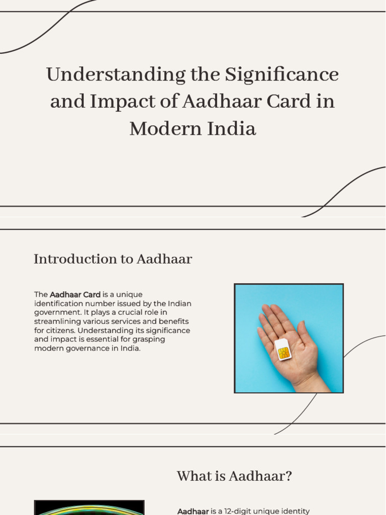 Slidesgo Understanding The Significance and Impact of Aadhaar Card in ... Slidesgo Understanding The Significance and Impact of Aadhaar Card in ...