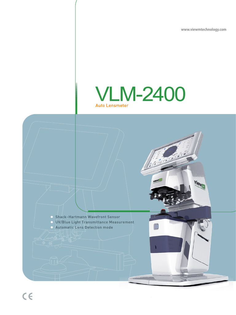 VIEW-M Lensmeter VLM2400 | PDF