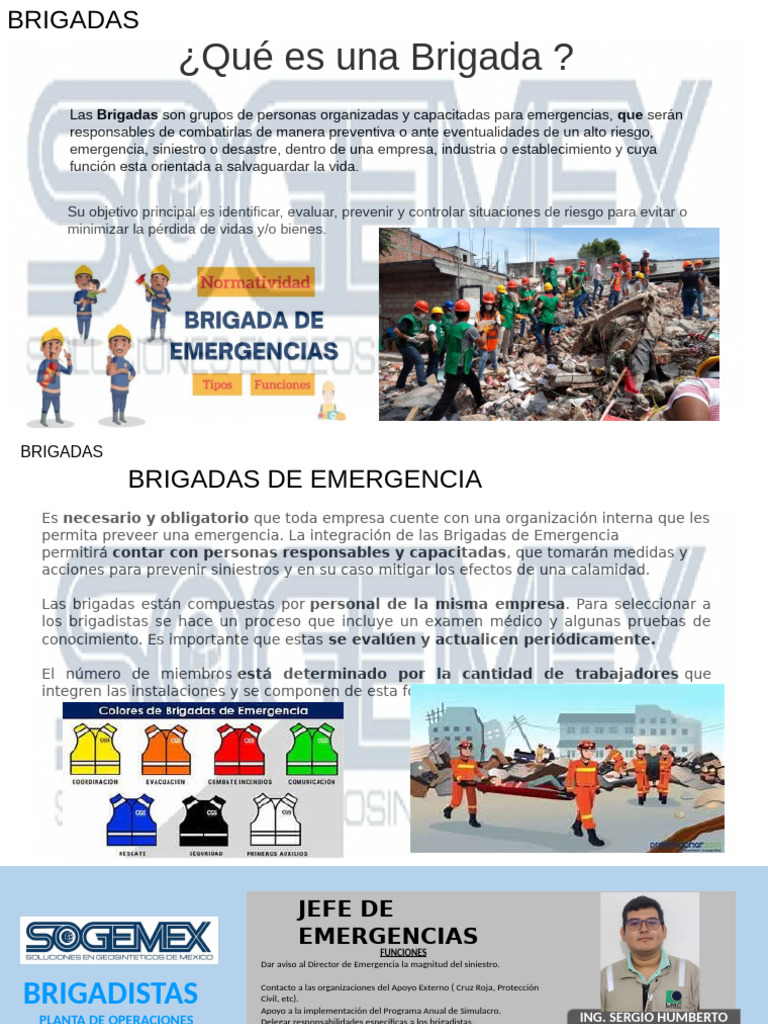 BRIGADAS | PDF | Primeros auxilios | La seguridad