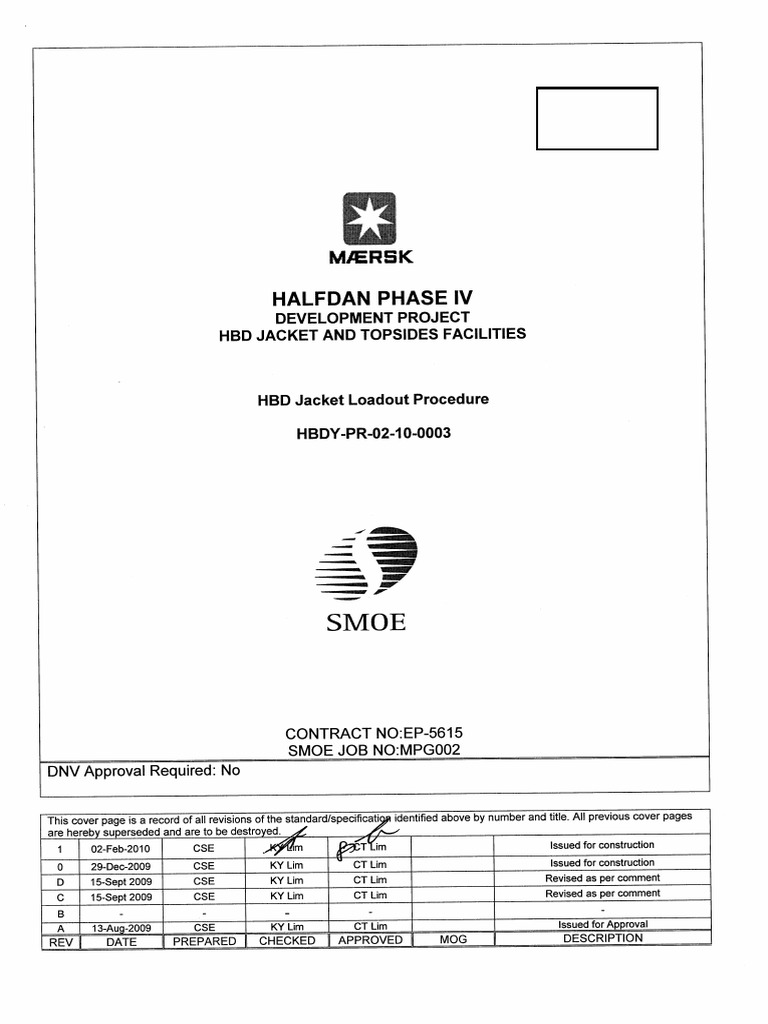 HBDY-PR-02-10-0003 Rev.1) EXAMPLE' | PDF | Tide | Friction