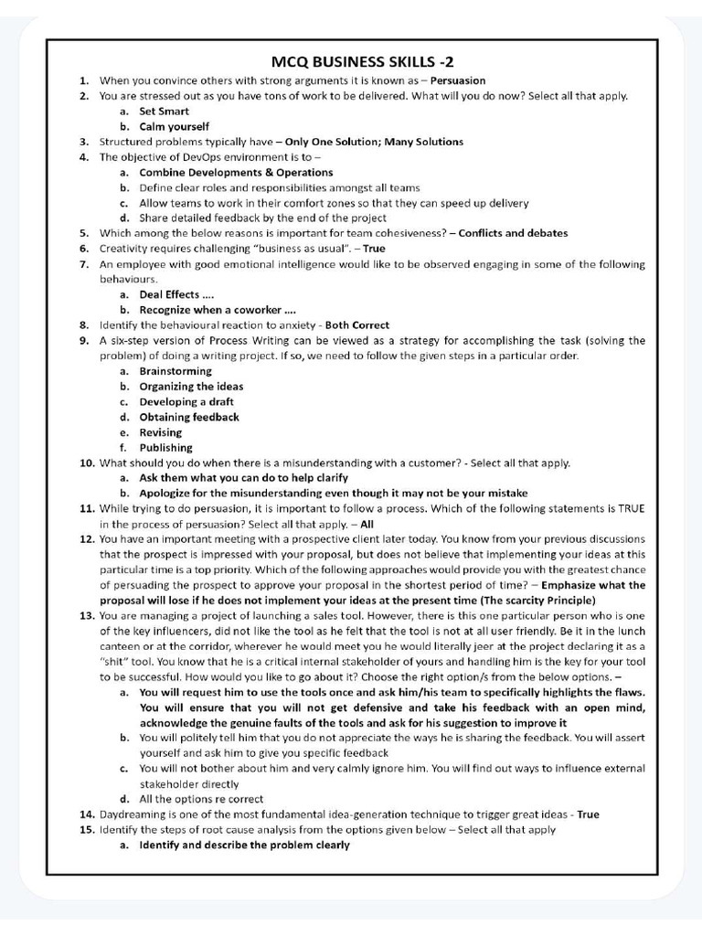 Business Skill Track 2 | PDF