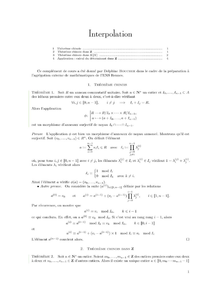 Interpolation | PDF