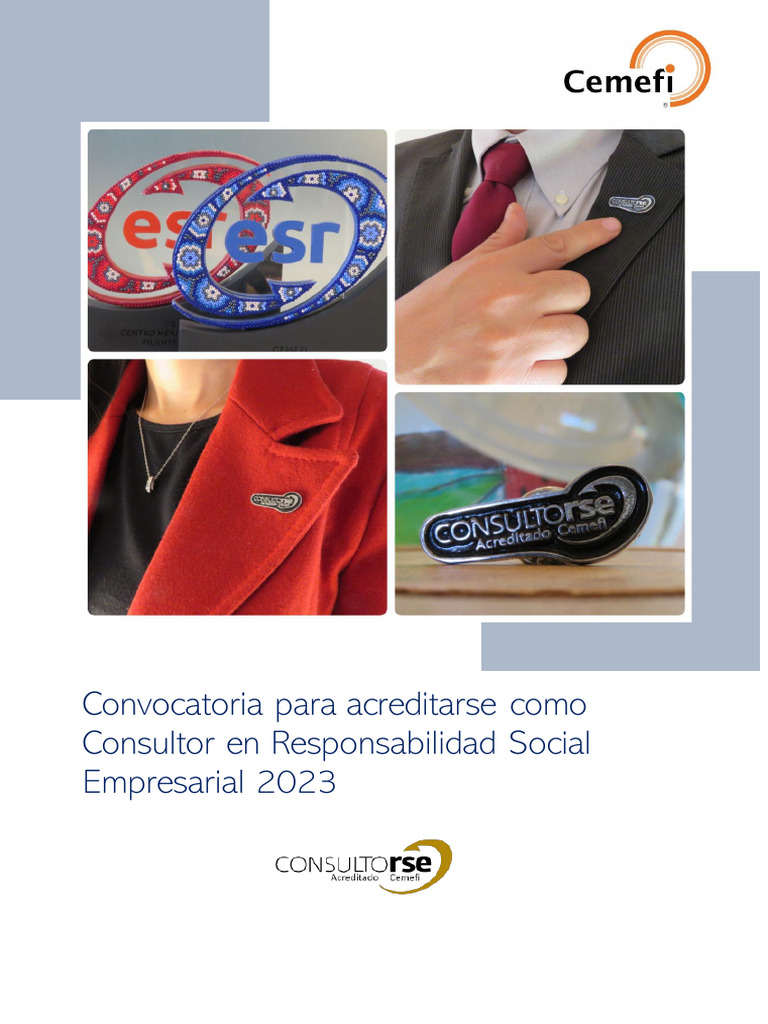Convocatoria Consultor en Responsabilidad Social Empresarial 2023 01 ...