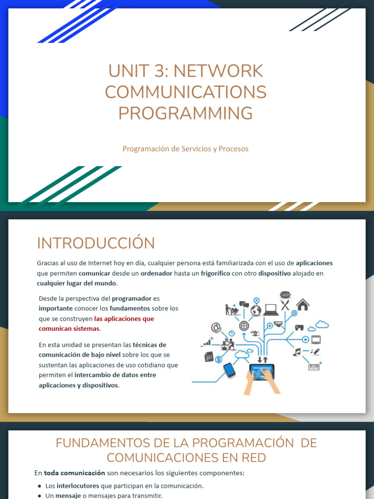 Programación de Comunicaciones en Red | PDF | Protocolos de internet ...