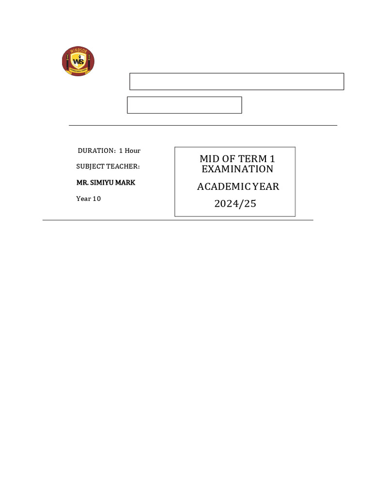 Year 10 Mid Term 1 Exam ICT | PDF | Augmented Reality | Computer Science