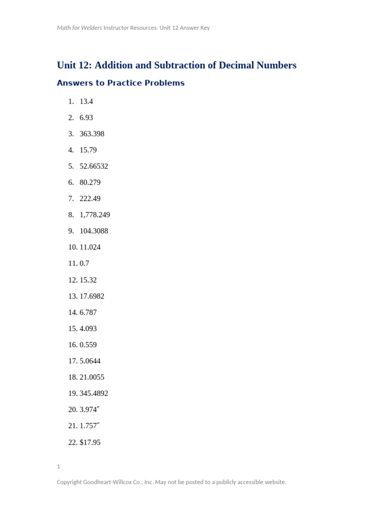 Unit12 Answerkey | PDF | Technology & Engineering