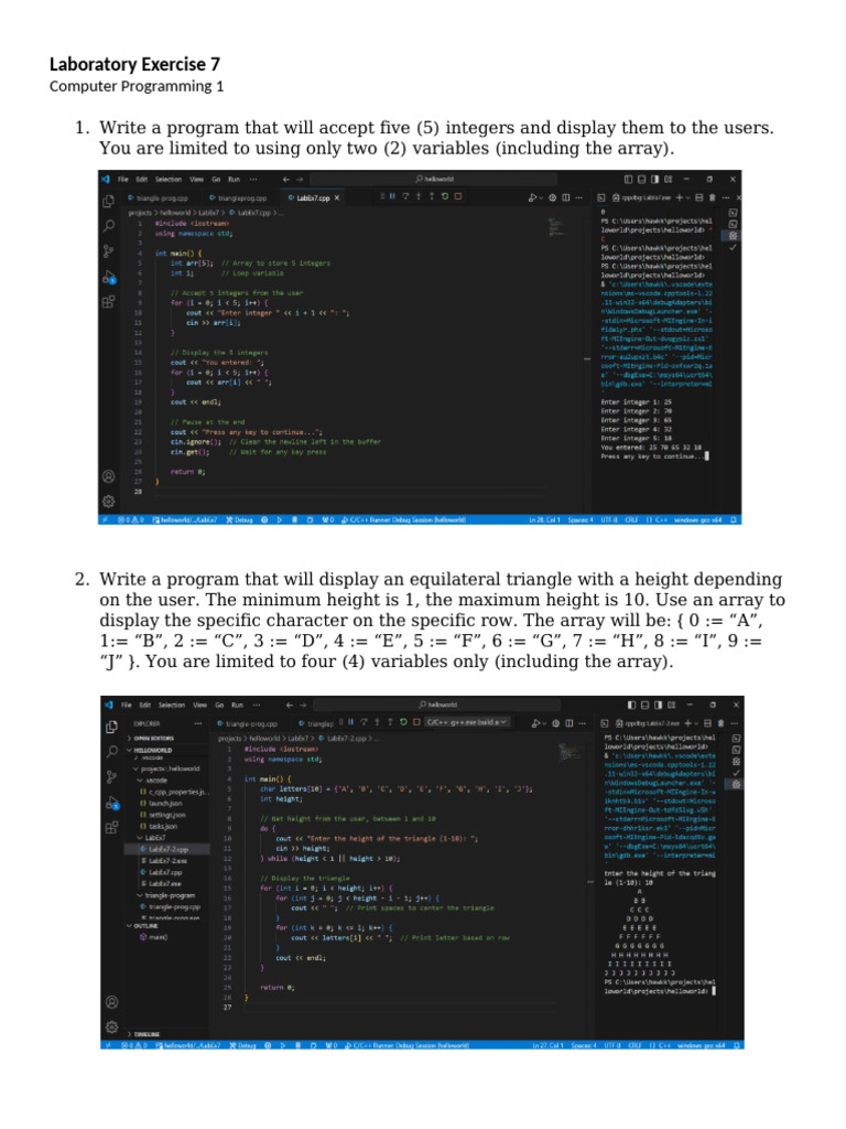 Laboratory Exercise 7 | PDF
