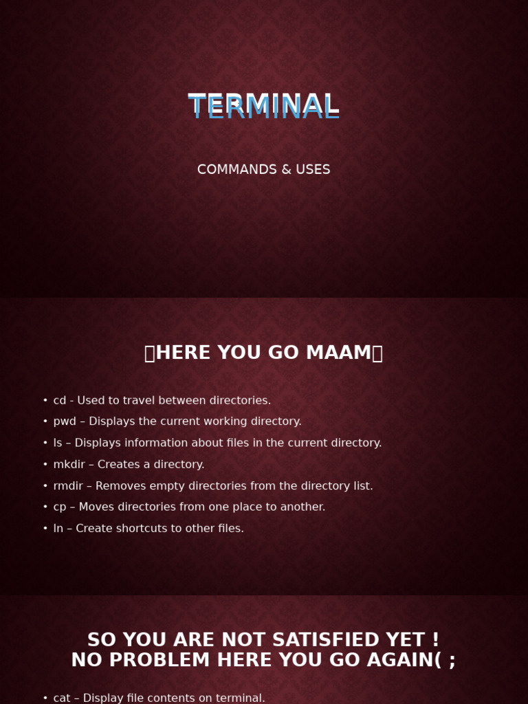 Terminal | PDF | Home & Garden | Computers