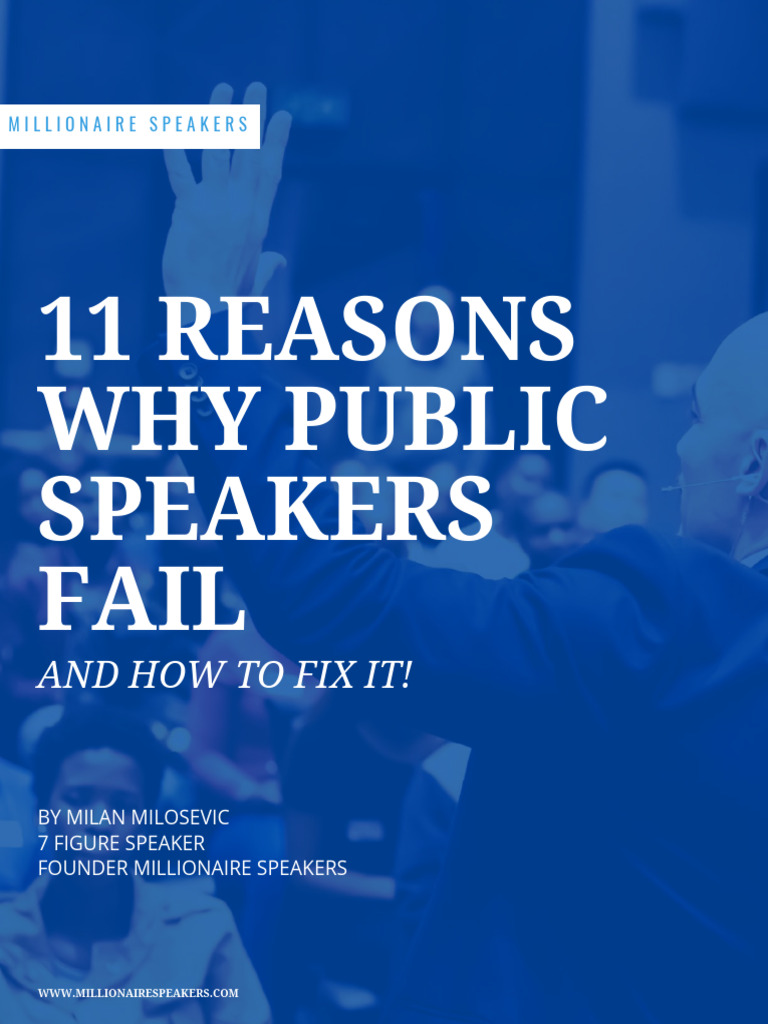 Reasons Why Public Speakers Fail | PDF | Public Speaking