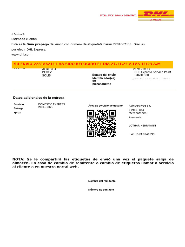 DHL 1730301 PDF | PDF