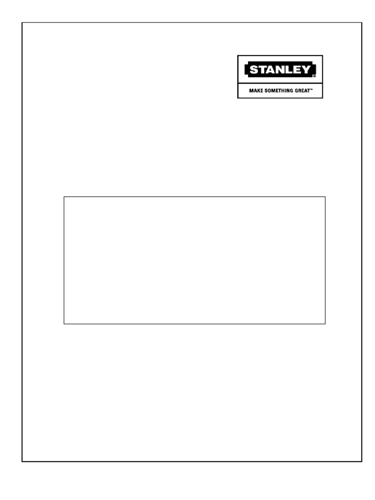 Stanley 313975 Installation Manual | PDF | Switch | Electrical Wiring