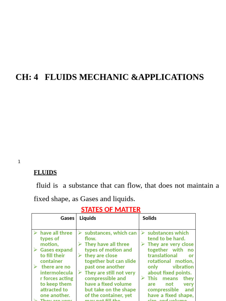 Ch 5 Fluids | PDF | Liquids | Pressure